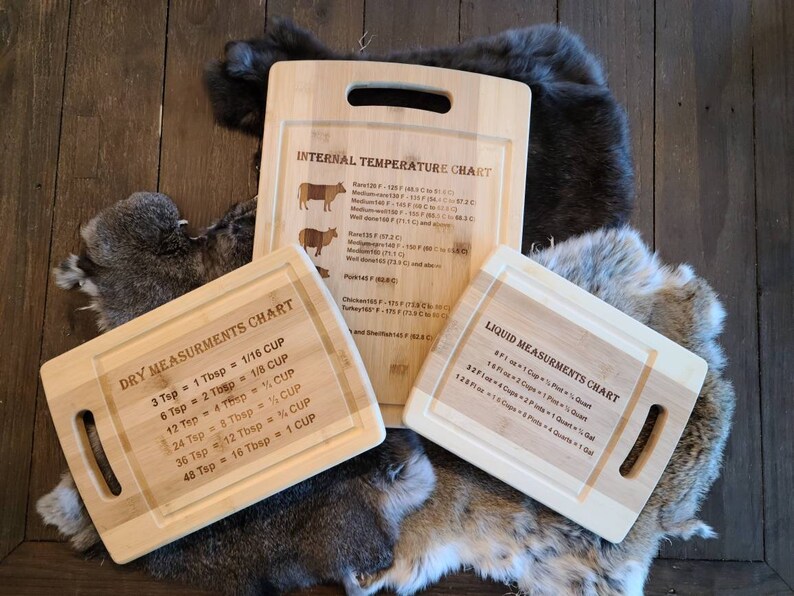 Laser Engraved Bamboo Butcher Block | Etsy