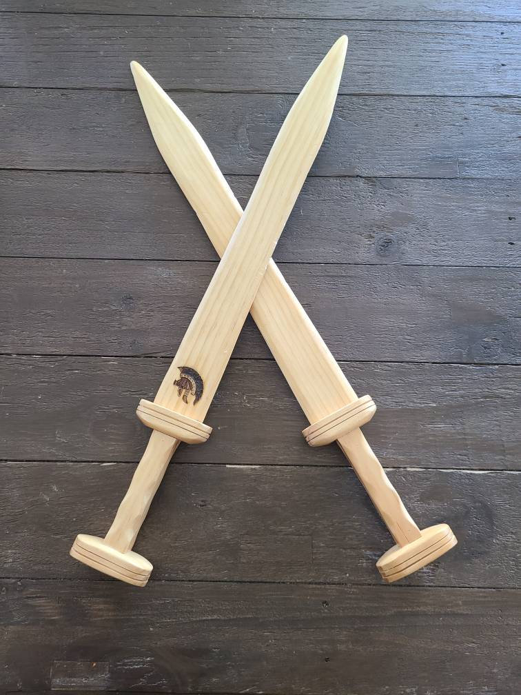 Wooden Gladius Gladiator Sword Custom Engraving Available at | Etsy