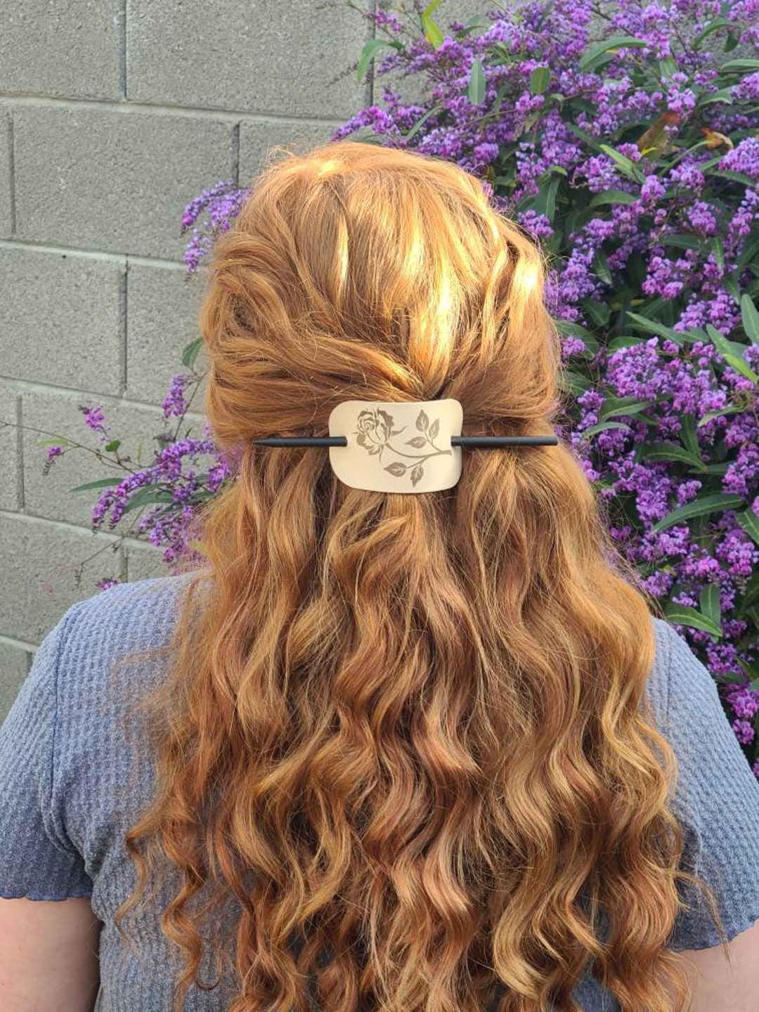 Custom Engraved Hair Tie, Hair Pin, Personalized Laser Engraving - Etsy