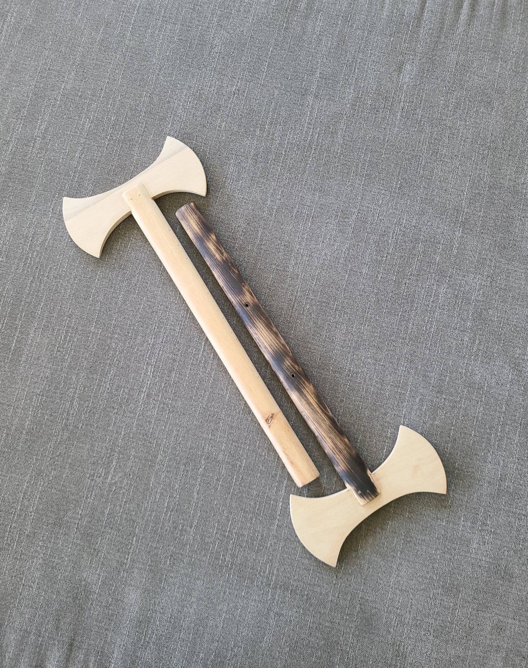 Wooden Children's Double Blade Battle Axe, Custom Engraving Options ...