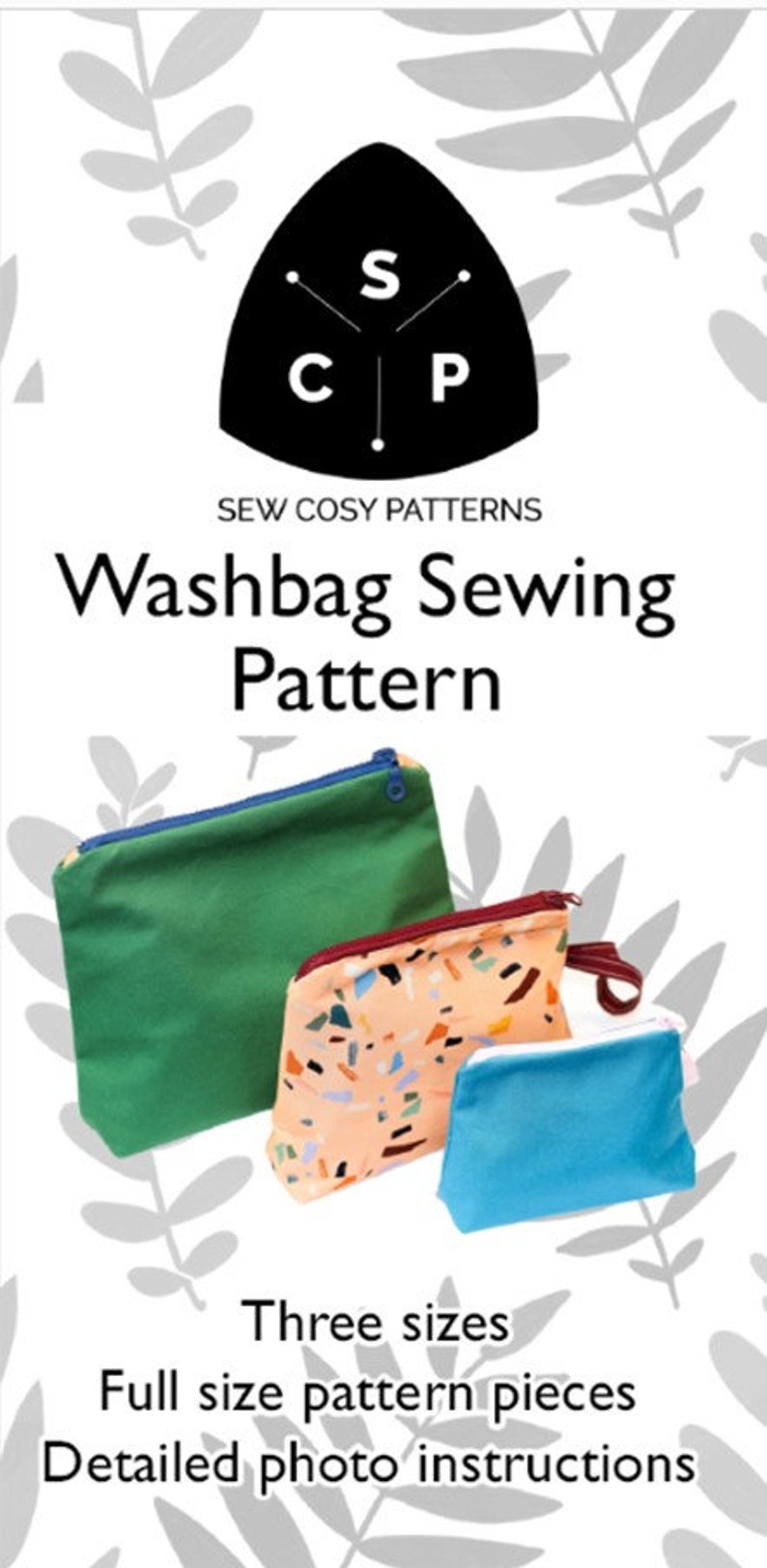 Wash Bags Sewing Pattern – PDF Digital Download - Etsy