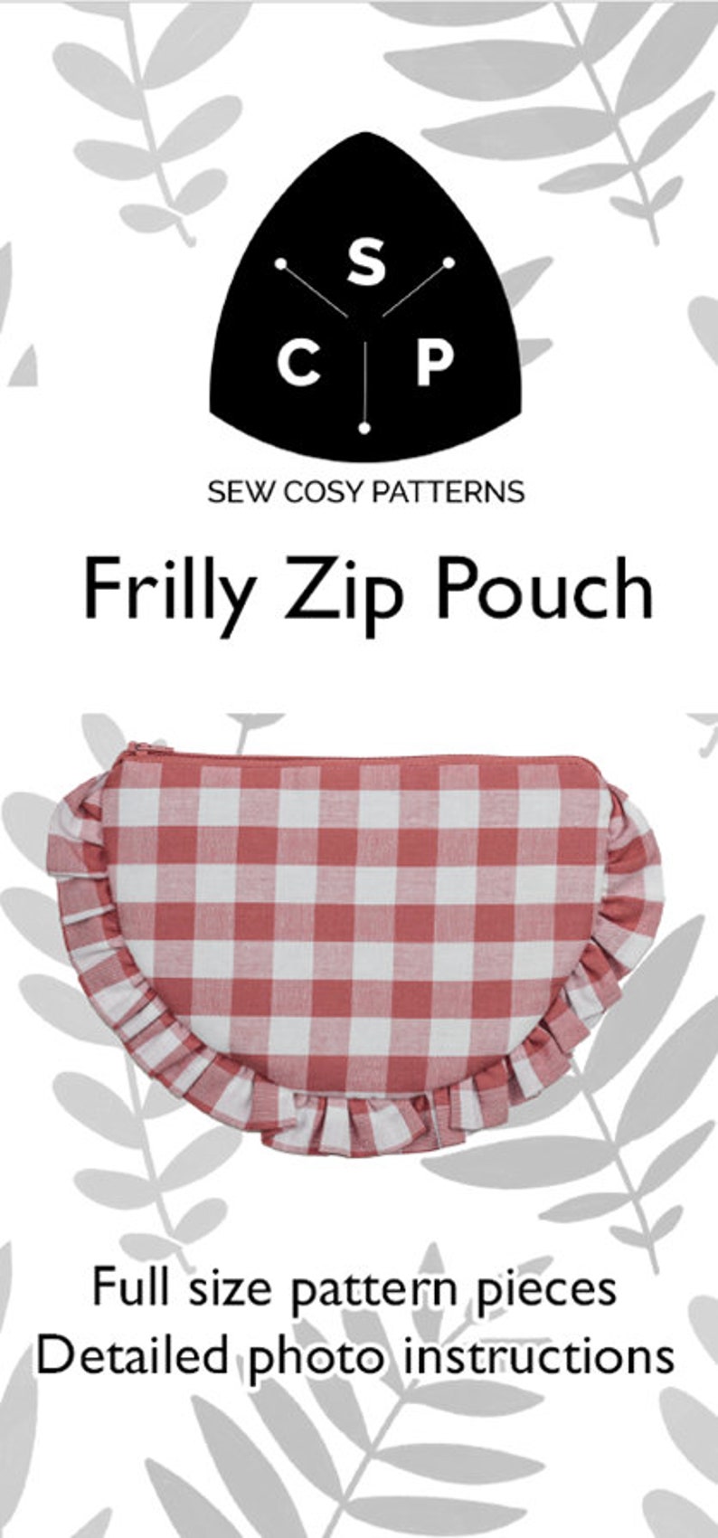 Frilly Pouch Sewing Pattern – PDF Digital Download - Etsy