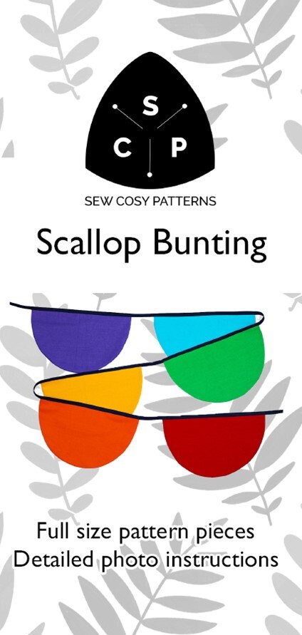 Scallop Bunting Sewing Pattern PDF Digital Download - Etsy