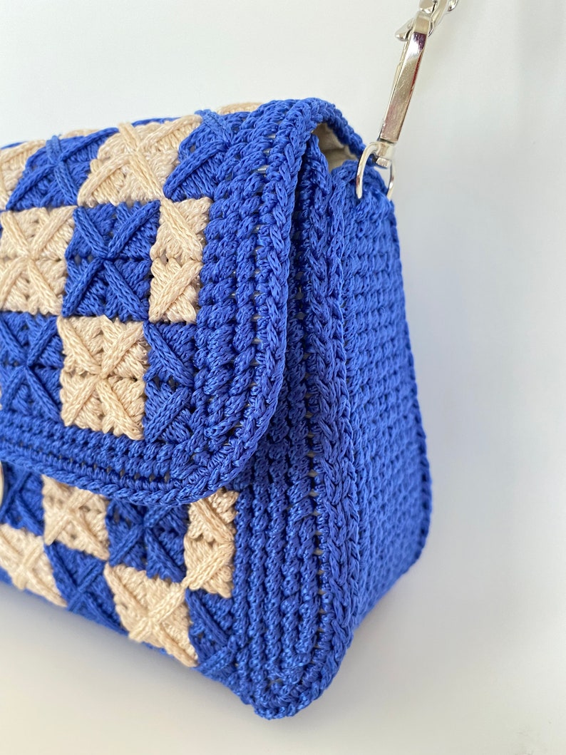 Handmade Plastic Canvas Crossbody Bag, Embroidery Bag, Gift for Her ...