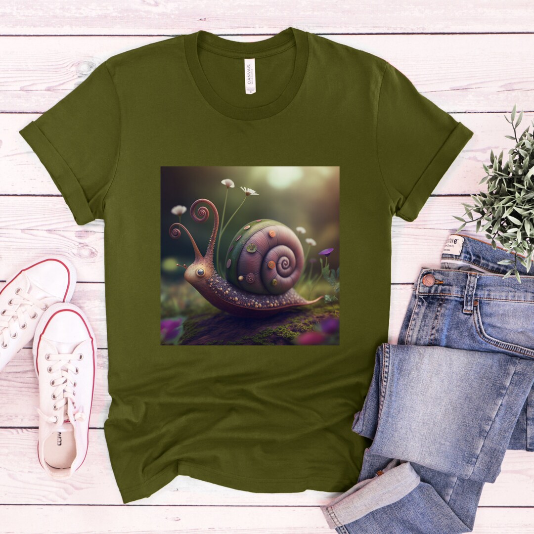 Whismical Snail Shirt * Fantasy Snail Shirt * Snail Tee * Cottagecore ...