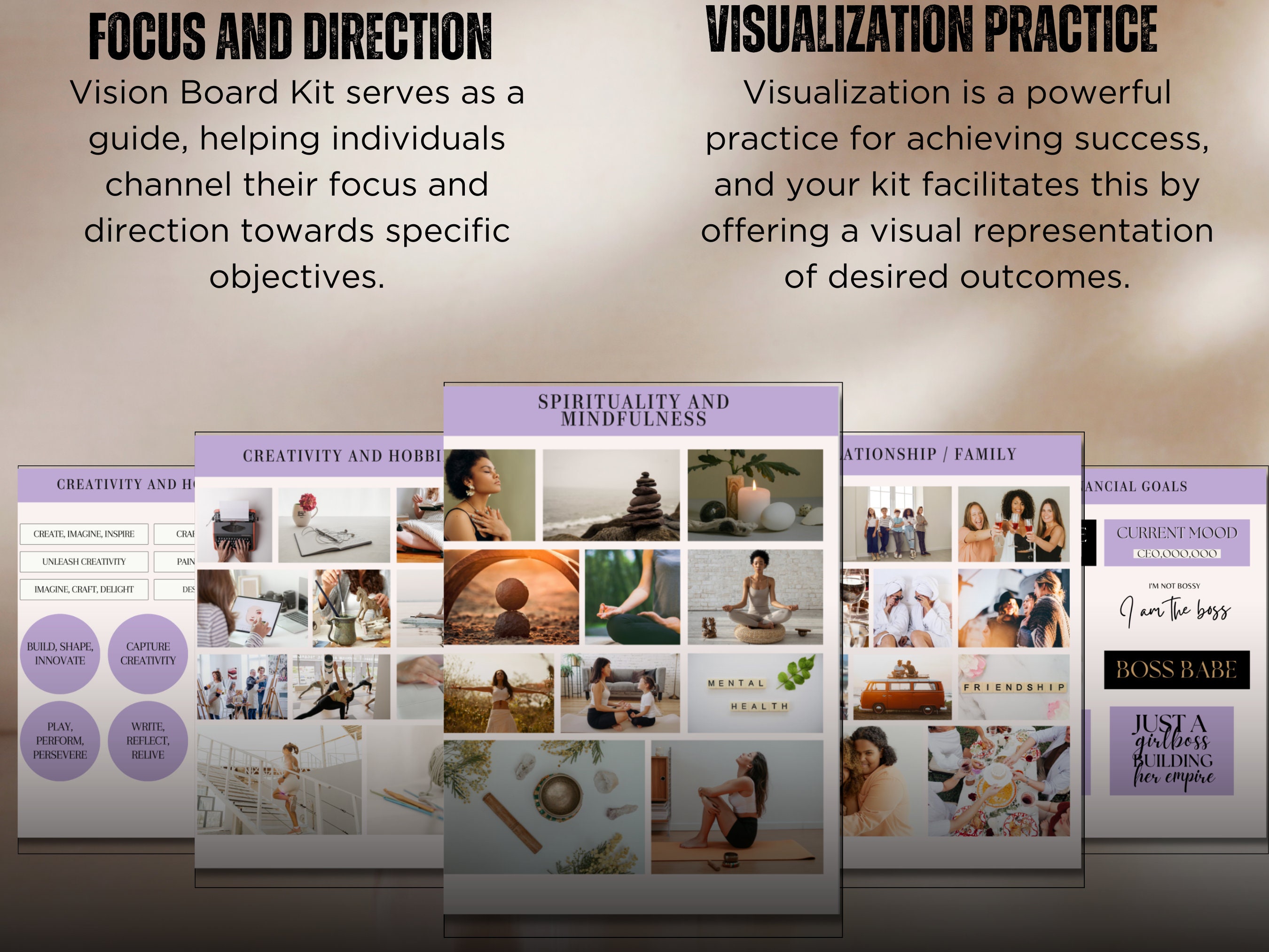 Vision Board Pintables 2024 | Vision Board Quotes and Images Download ...