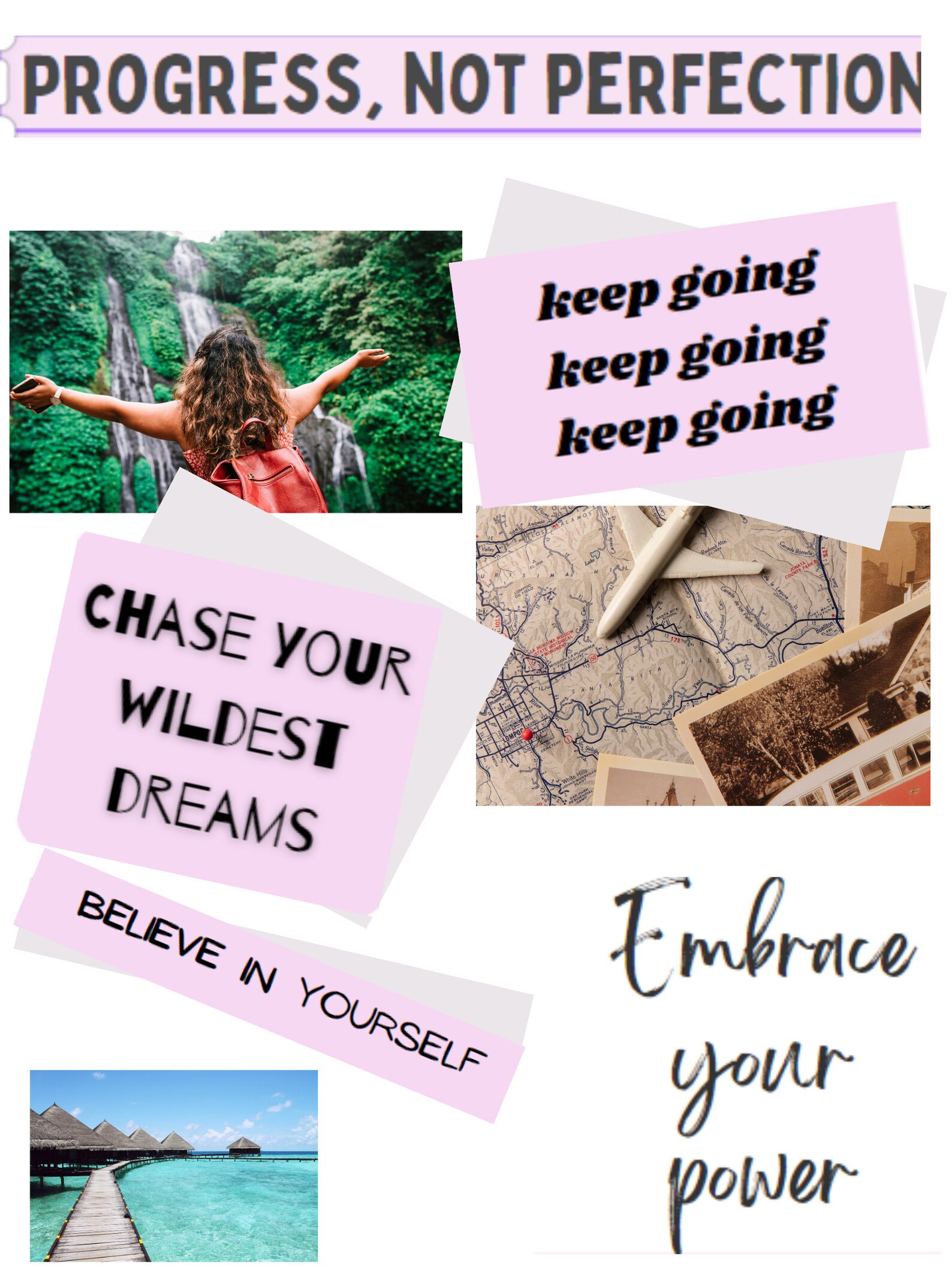 Vision Board| Printable 2024 Vision Board| Motivational Quotes ...