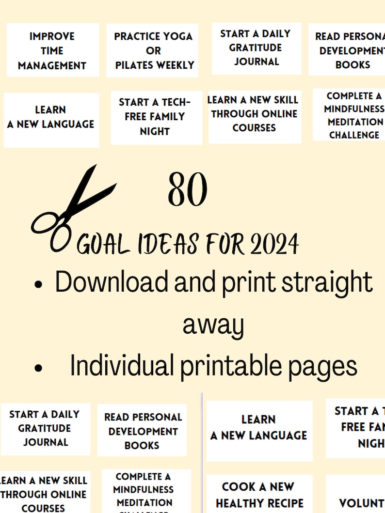 Vision Board | Inspiring Goal Ideas for Your Vision Board | Printable ...