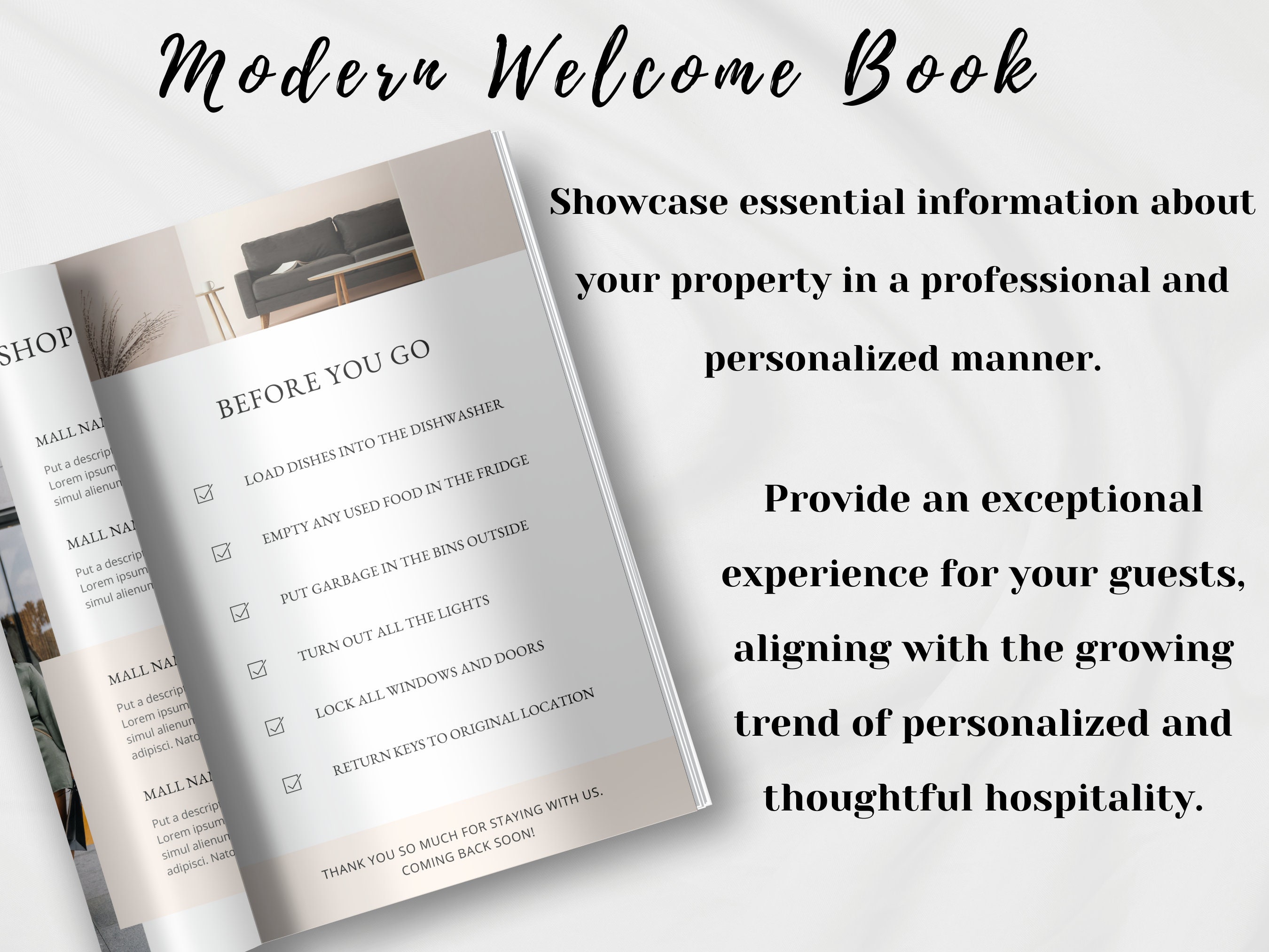 Airbnb Digital Welcome Book Template| Interactive Digital Welcome Book ...