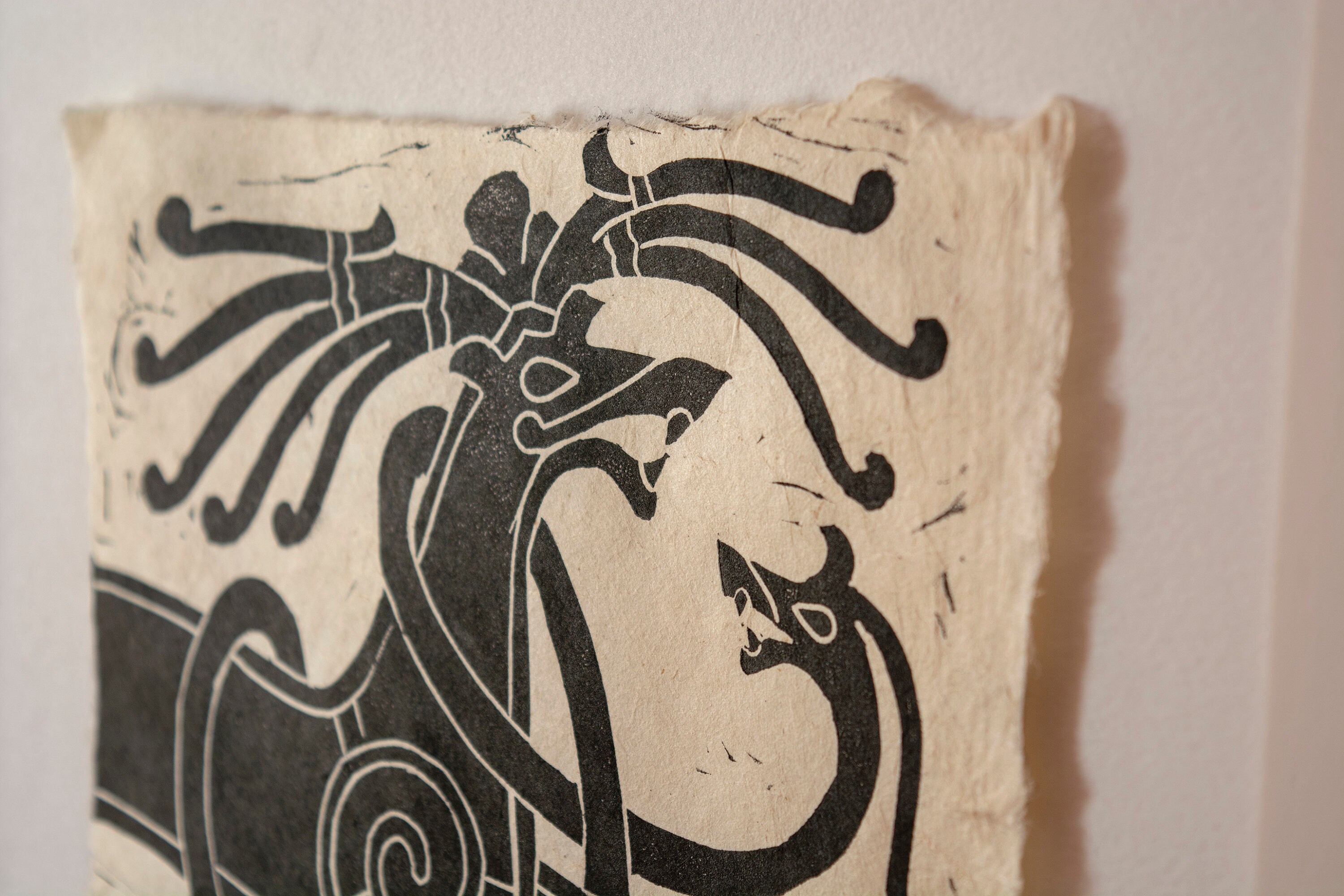 Norse Art Norse Decor Celtic Wall Art Ringerike Style Deer - Etsy