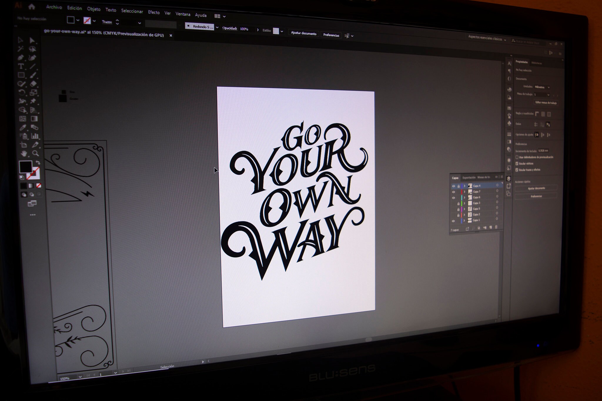 Go Your Own Way, 70s Music Poster, Lettering Linocut Print, 70s Rock ...