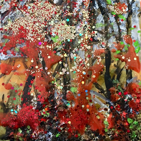 Fall Mixed Media Canvas - Etsy