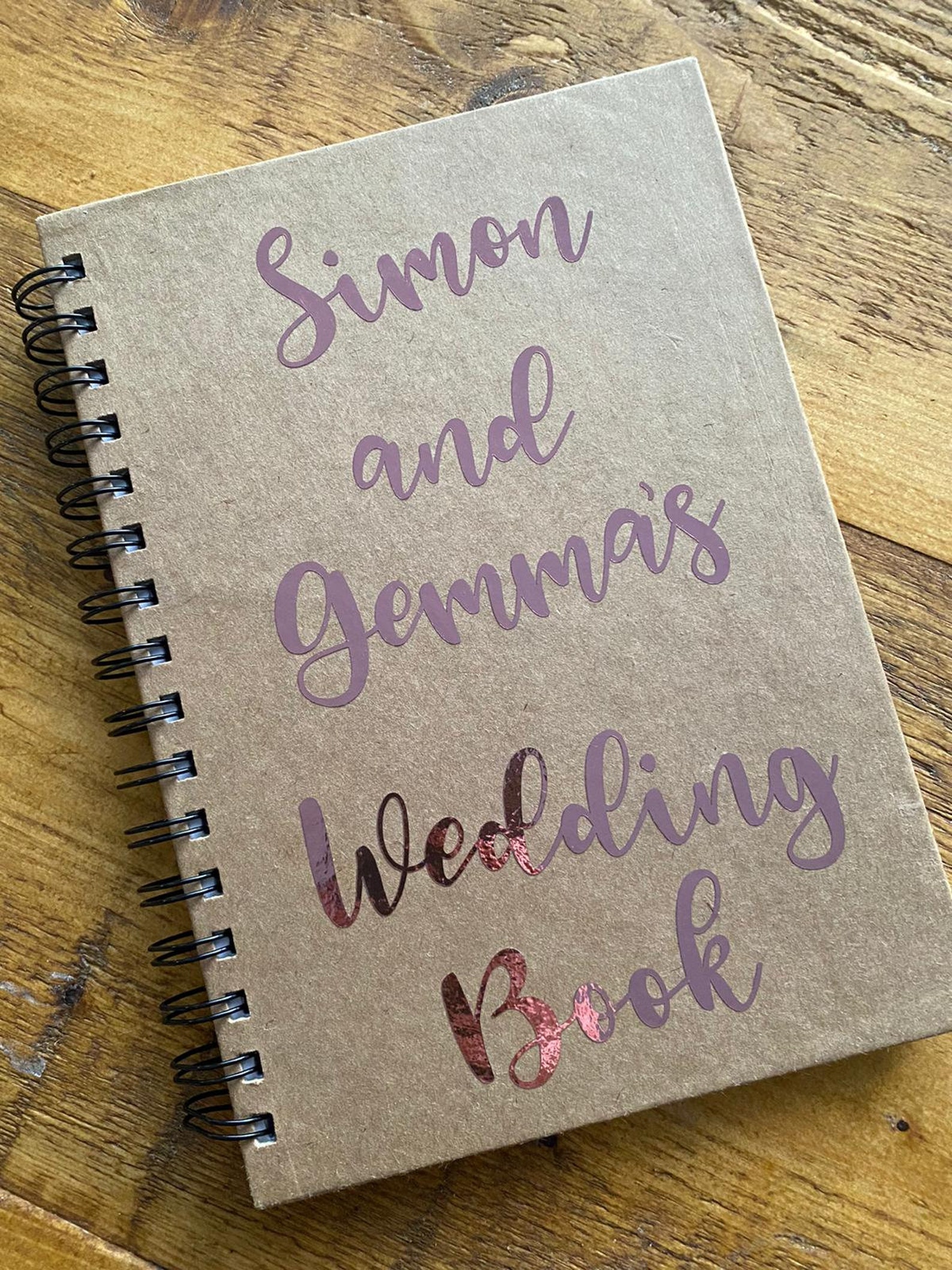Personalised Wedding Notebook in various styles | Etsy