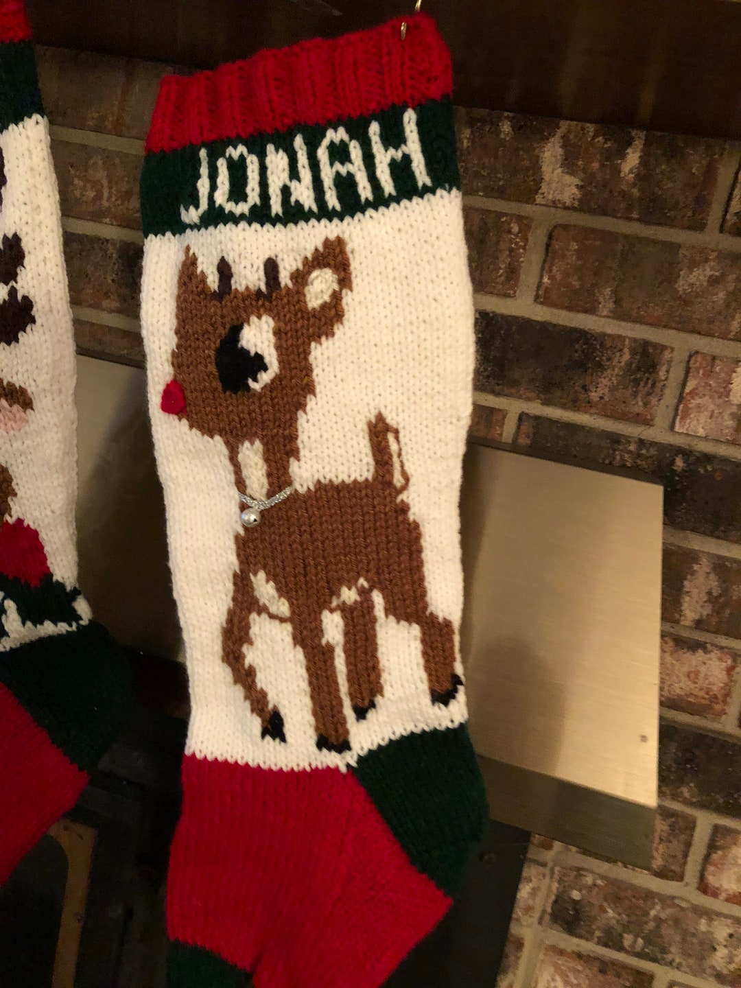 Reindeer Rudolph Stocking DIGITAL PATTERN ONLY - Etsy