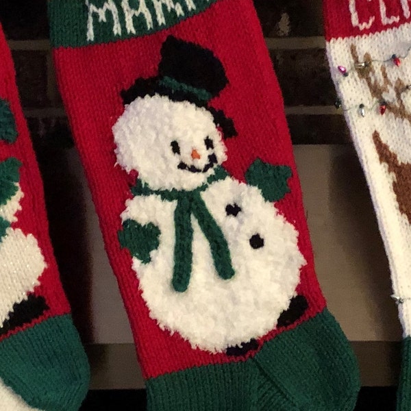 Snowman Stockings - Etsy