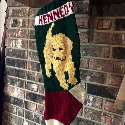Knitted Christmas Stocking Pattern frosty - Etsy
