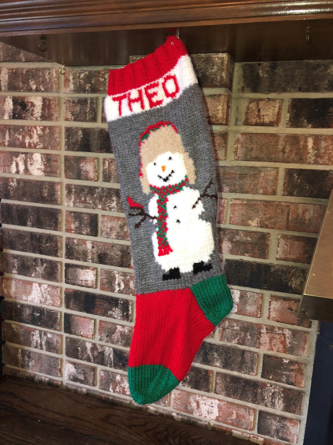 Snowman Cap Stocking DIGITAL PATTERN ONLY - Etsy