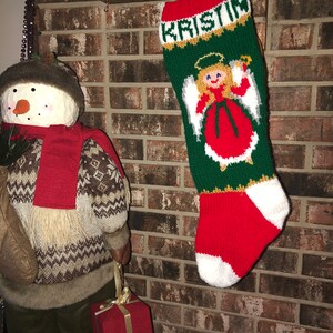 Angel Christmas Stocking DIGITAL PATTERN ONLY - Etsy