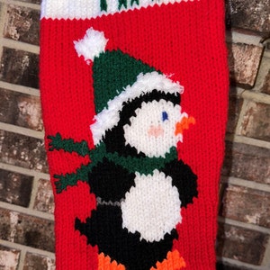 Penguin Christmas Stocking DIGITAL PATTERN ONLY - Etsy