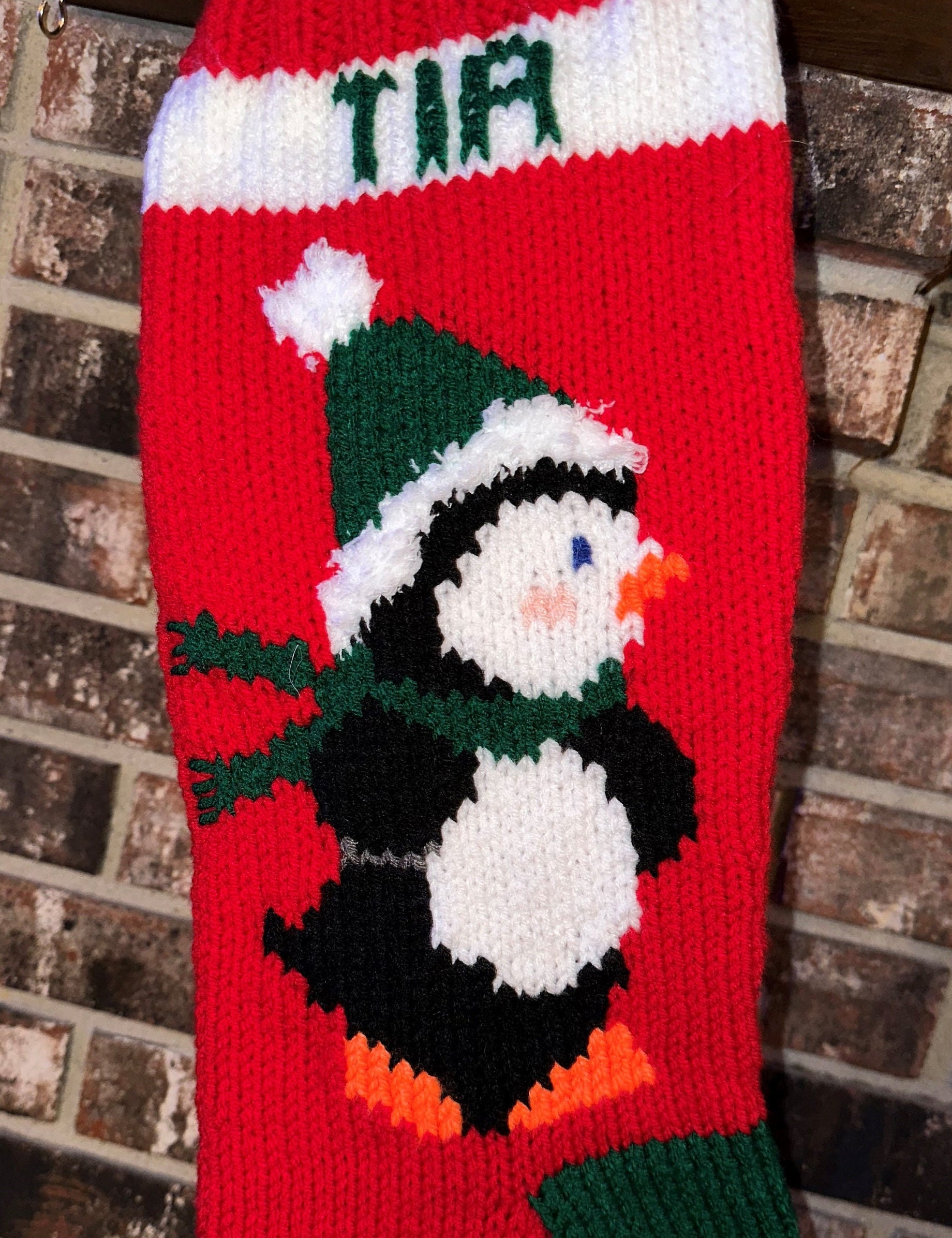 Penguin Christmas Stocking DIGITAL PATTERN ONLY - Etsy