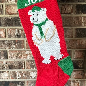 Polar Bear Stocking DIGITAL PATTERN ONLY - Etsy