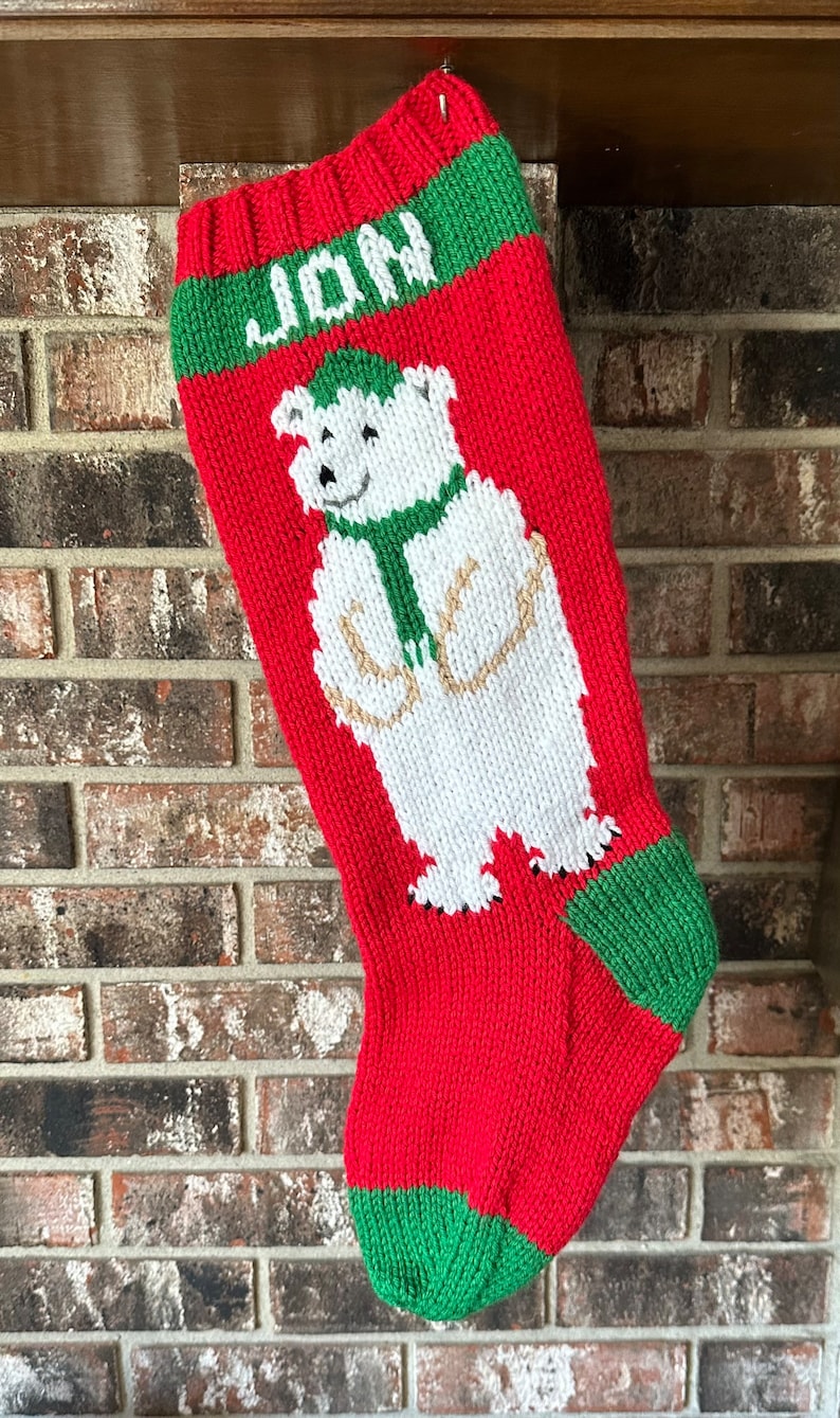 Polar Bear Stocking DIGITAL PATTERN ONLY - Etsy