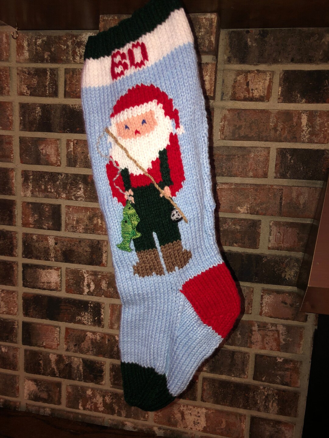 Santa Fishing Stocking DIGITAL PATTERN ONLY - Etsy