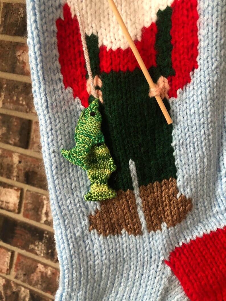 Santa Fishing Stocking DIGITAL PATTERN ONLY - Etsy