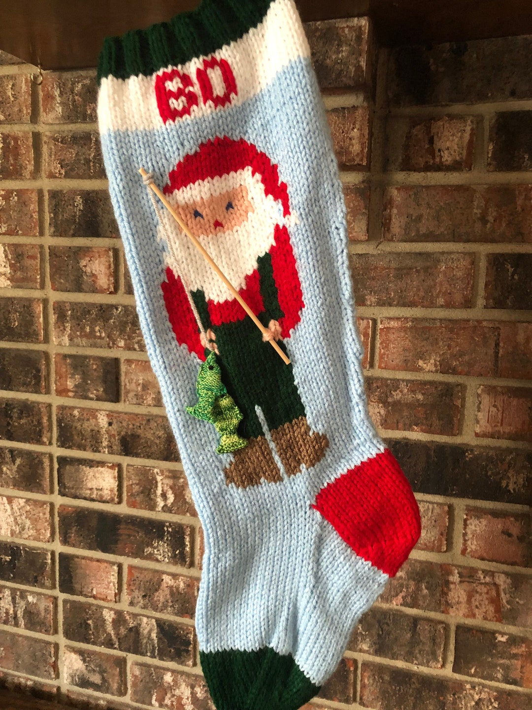 Santa Fishing Stocking DIGITAL PATTERN ONLY - Etsy