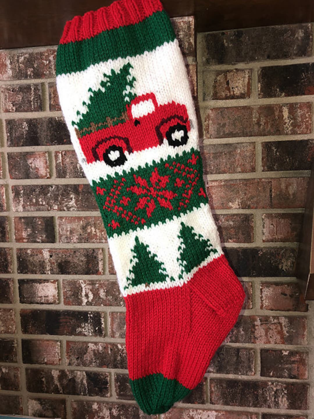 Christmas Red Truck With Tree DIGITAL PATTERN ONLY - Etsy