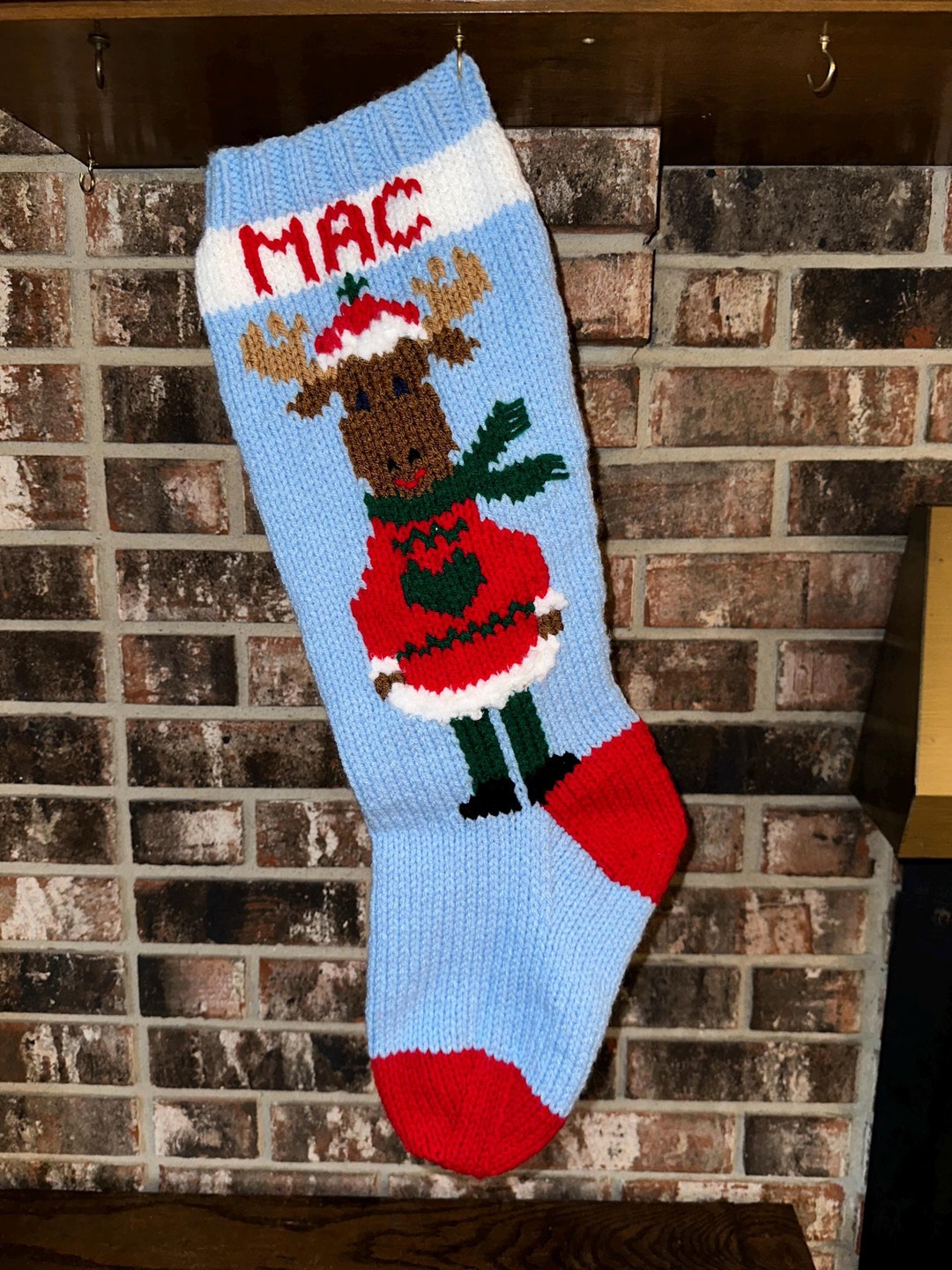 Moose Stocking DIGITAL PATTERN ONLY - Etsy