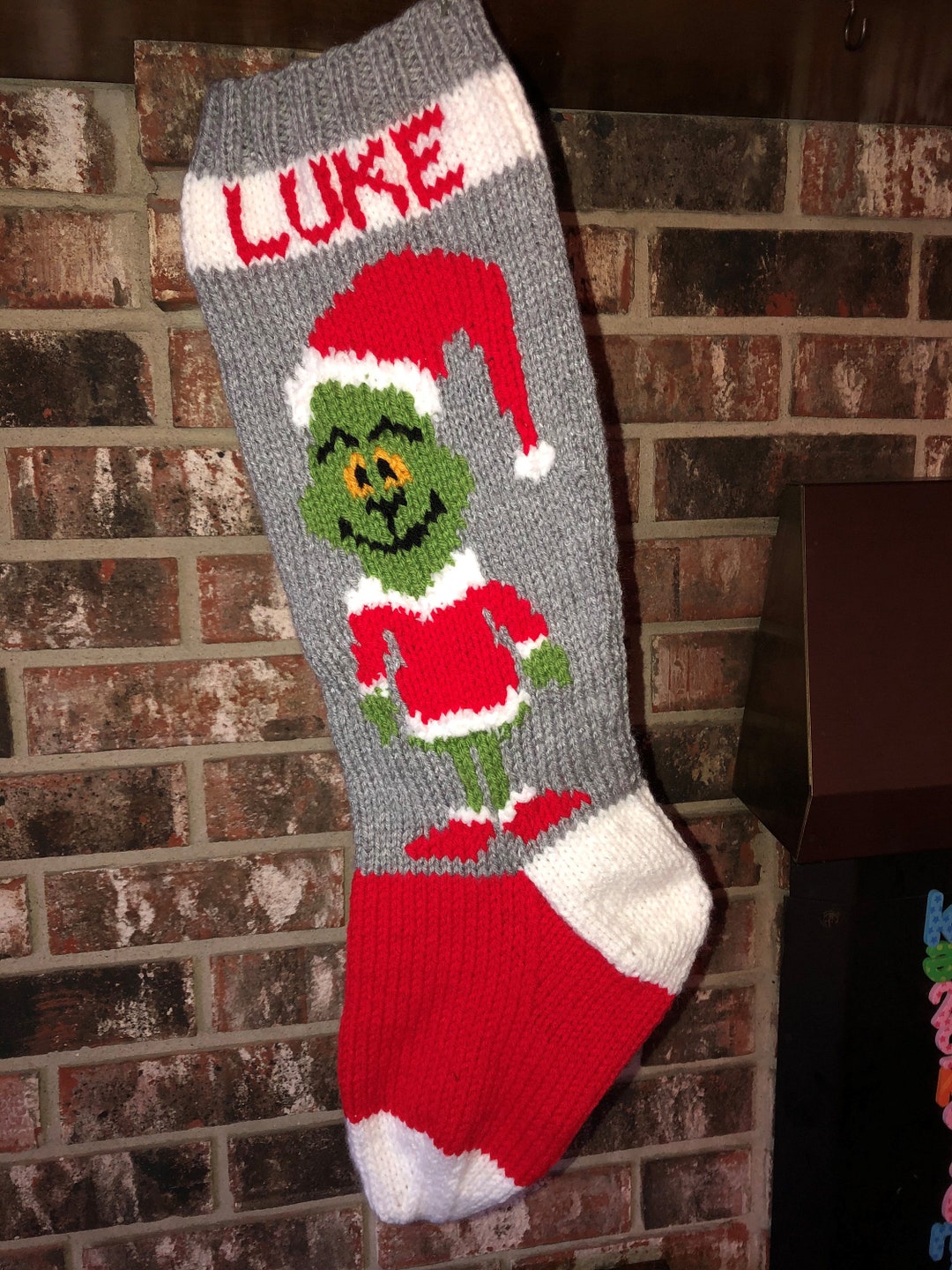 Grinch Christmas Stocking DIGITAL PATTERN ONLY - Etsy