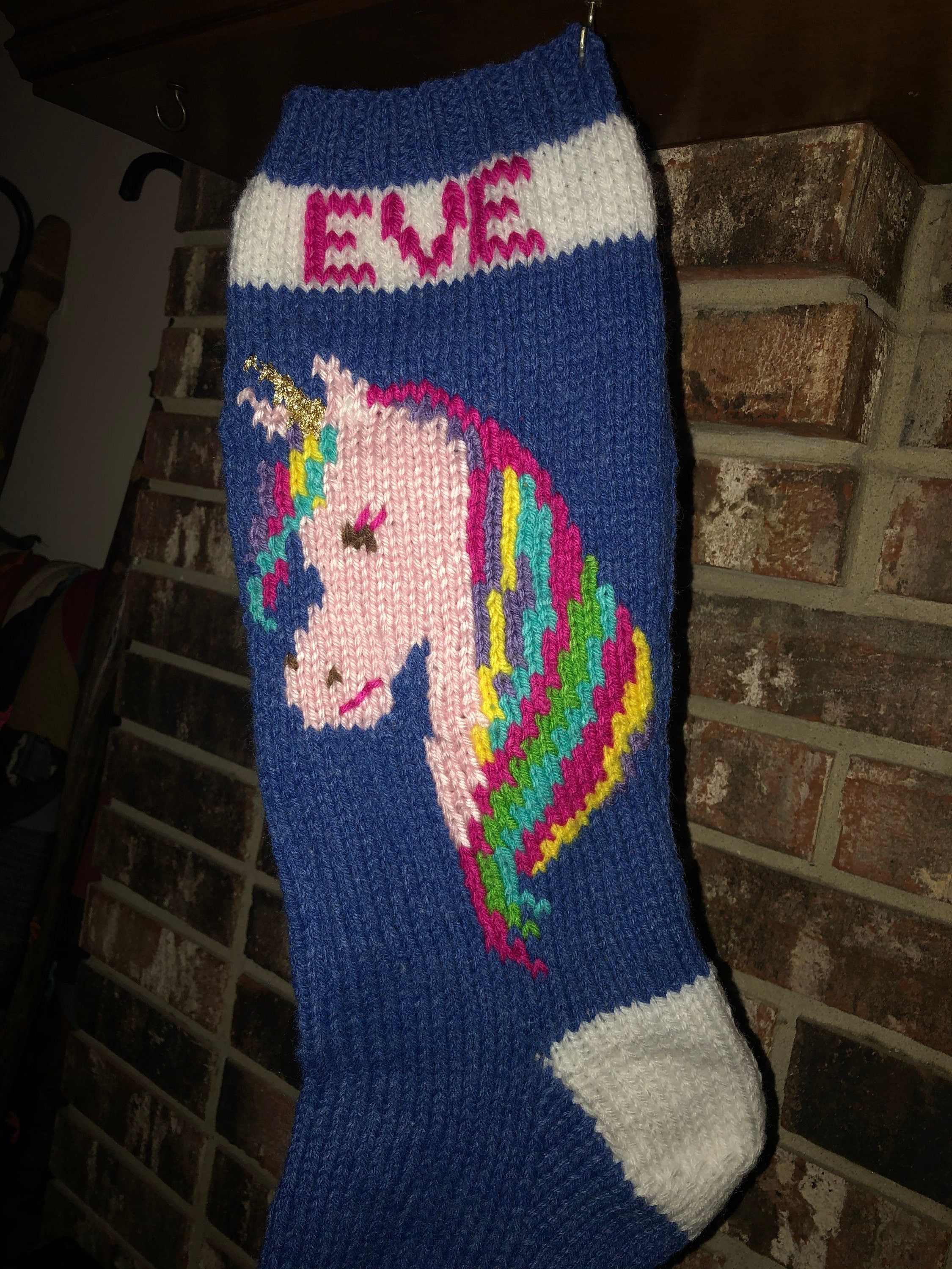 Unicorn Stocking Digital PATTERN Only - Etsy