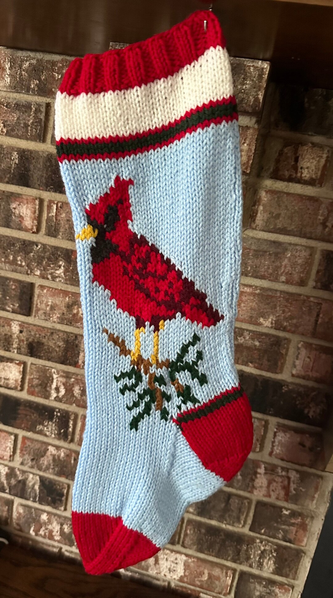 Cardinal Stocking DIGITAL PATTERN ONLY - Etsy