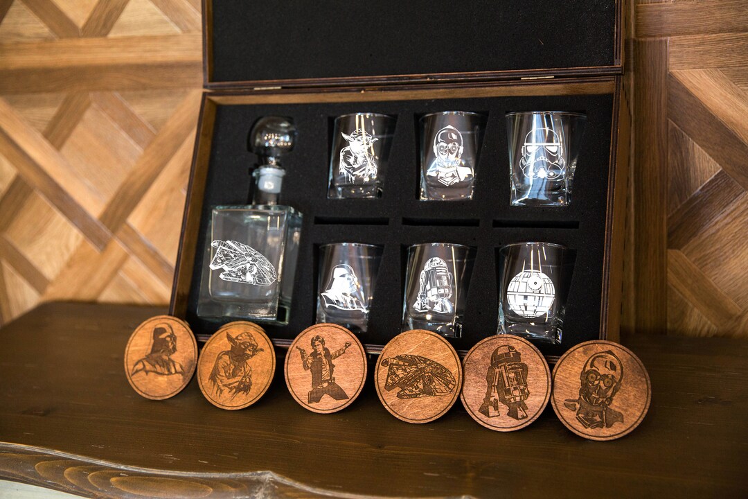 Christmas Gift Personalized Glass Set Whiskey Decanter Gift - Etsy