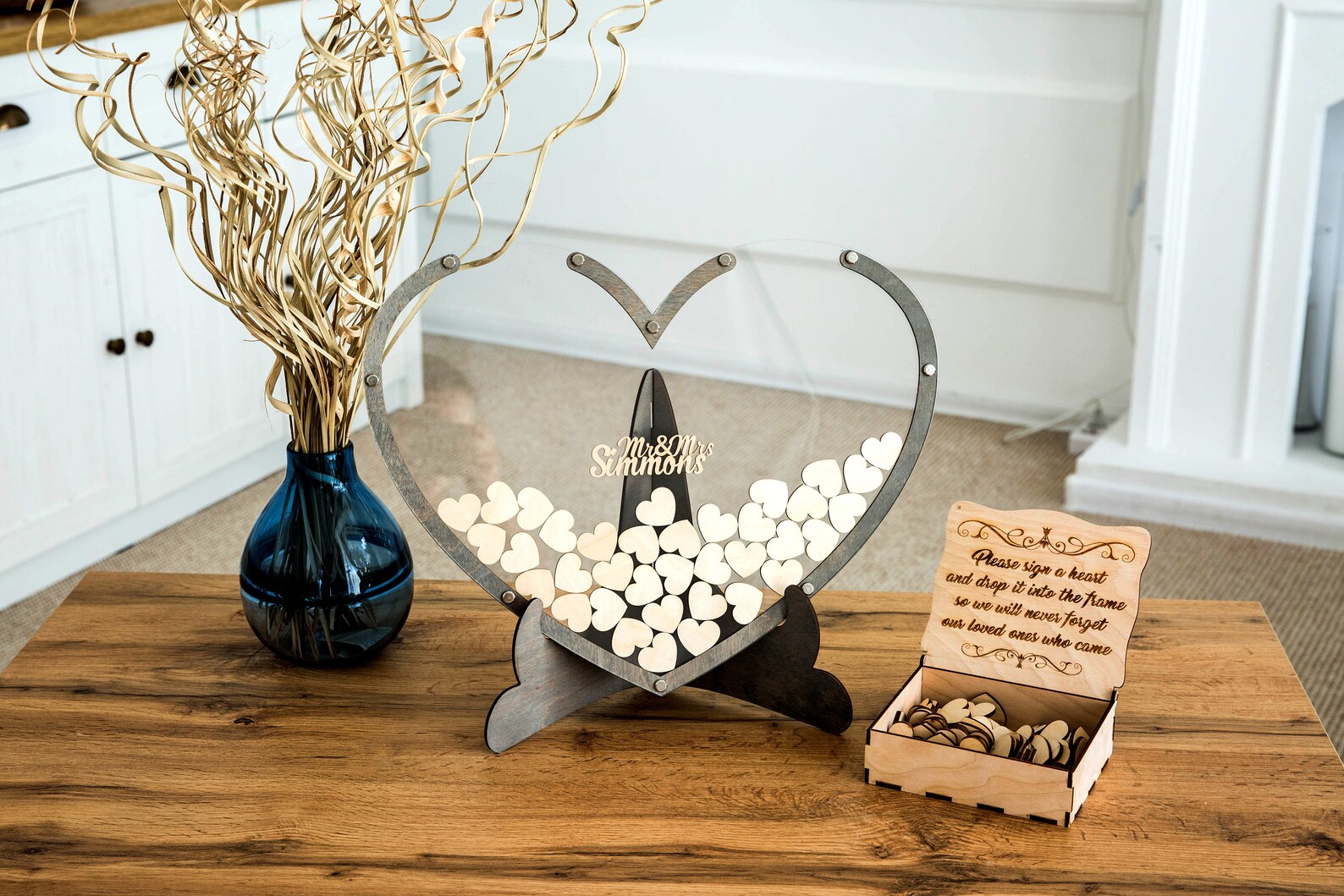 Transparent Wedding Guest Book Heart Guest Book Alternative - Etsy
