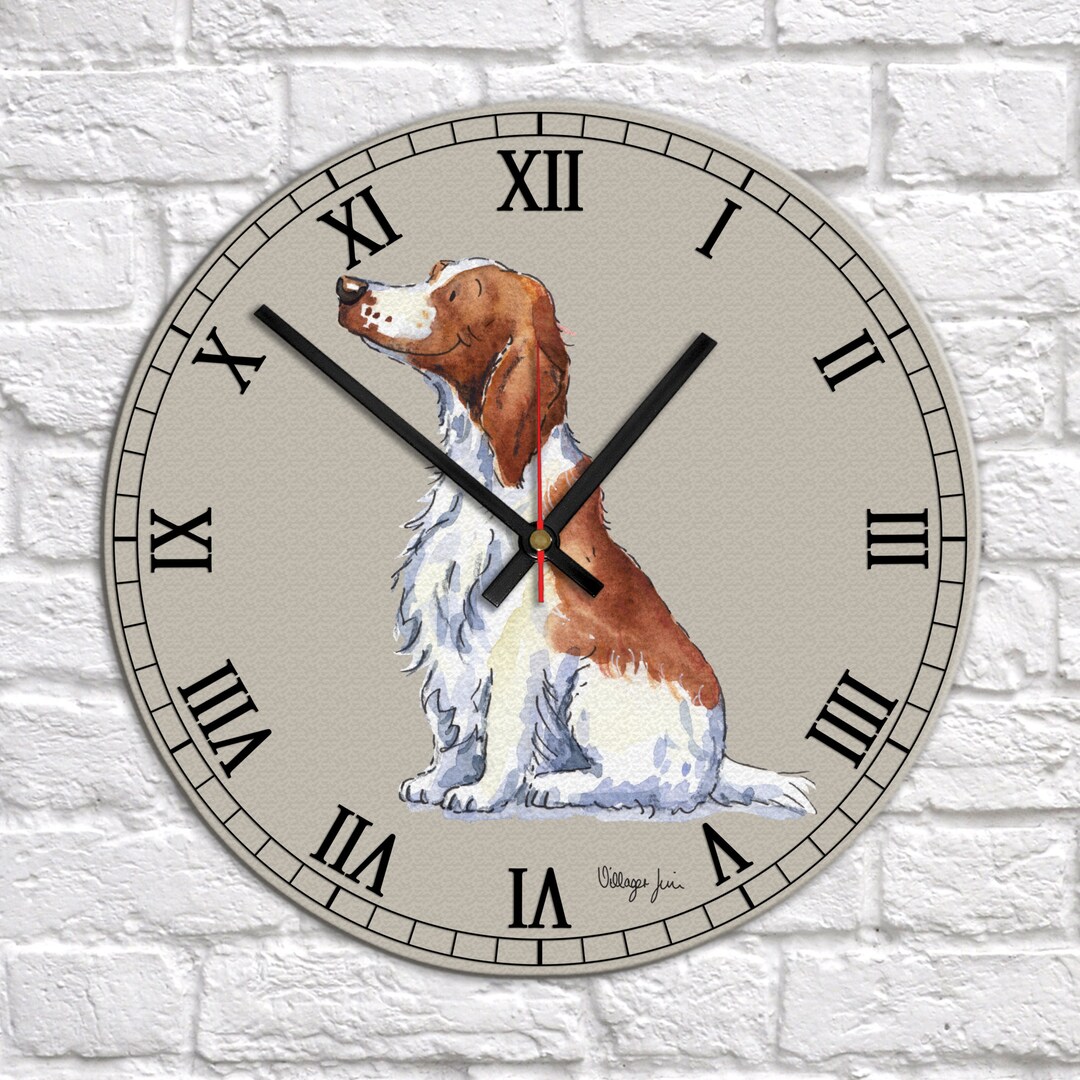Welsh Springer Clock - Etsy