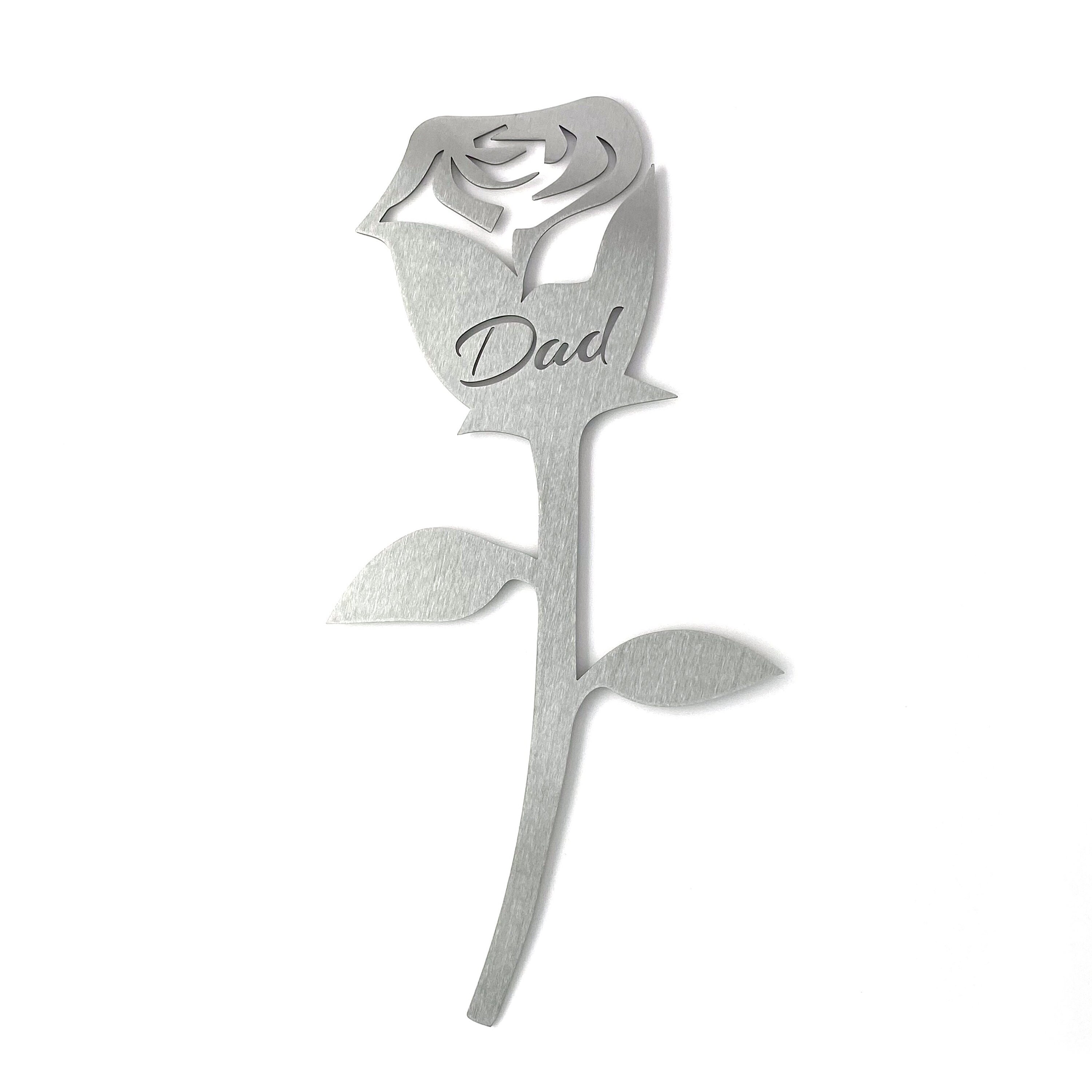 Dad Rose Rustic Garden Sculpture - Etsy UK