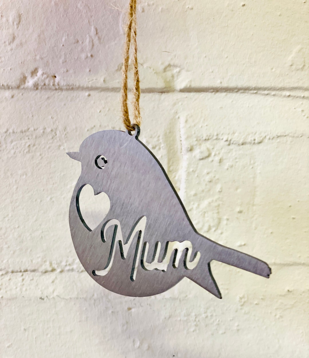 Mum Mini Steel Robin - Etsy UK