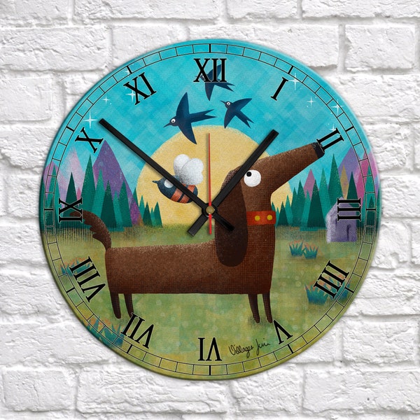 Dog Clock - Etsy