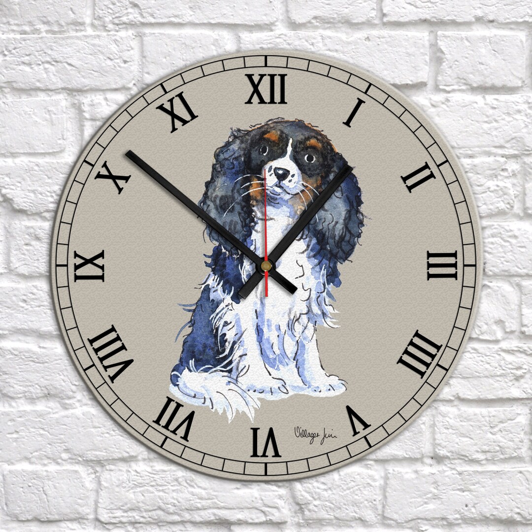 King Charles Spaniel Clock - Etsy