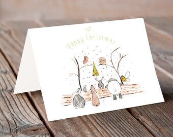 Christmas Scene Card | Etsy