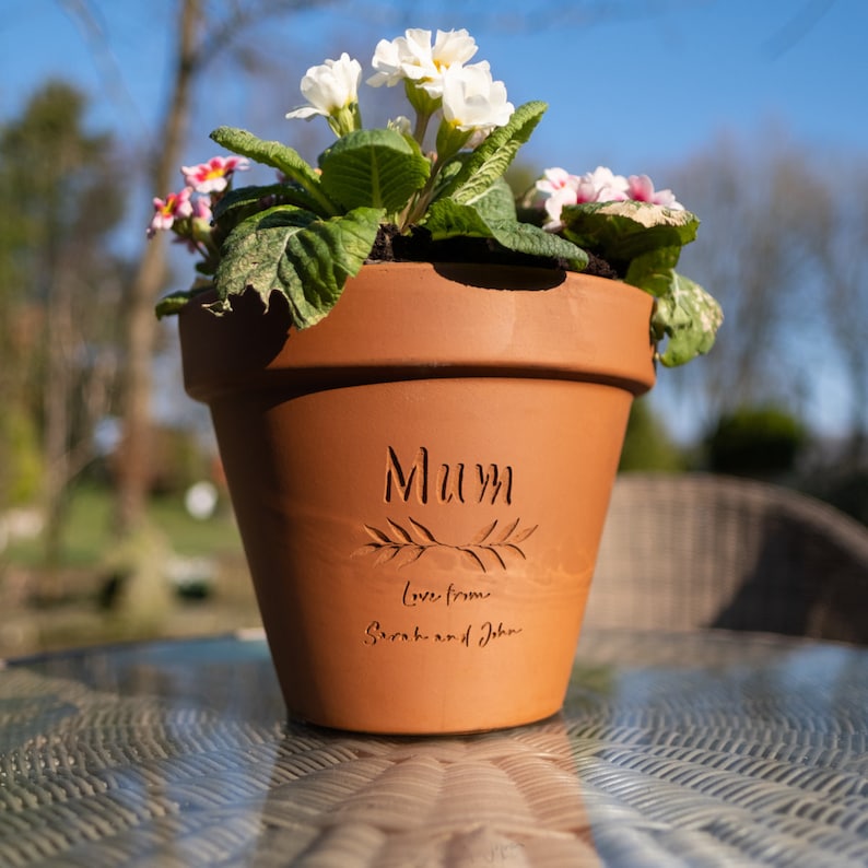 Mum Personalised Plant Pot | Etsy