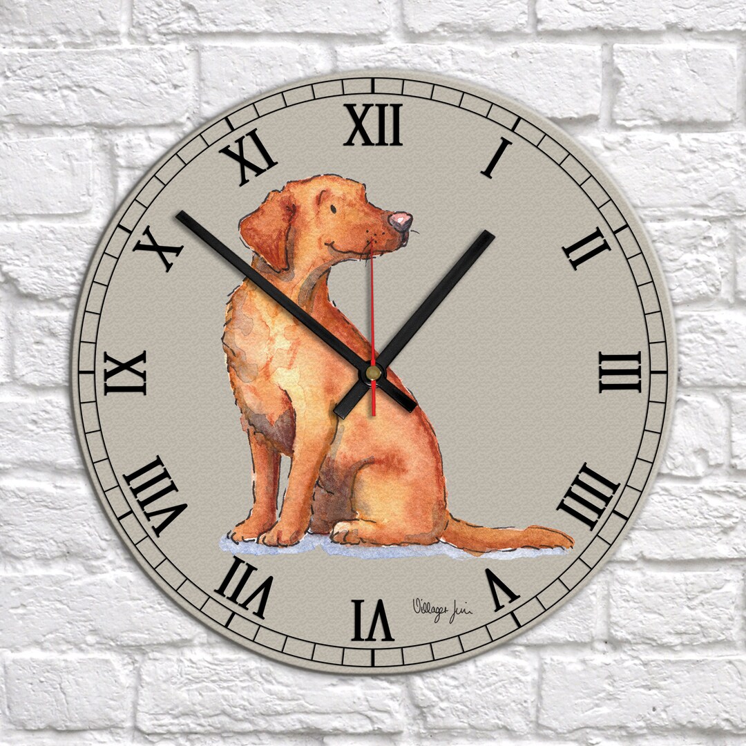 Labrador Fox Red Clock - Etsy