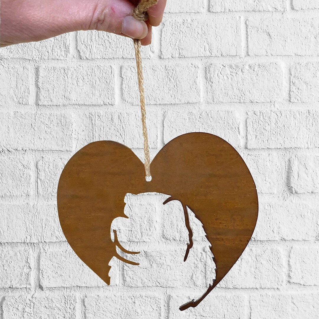 Chow Chow Heart Rustic Solid Steel Sculpture - Etsy