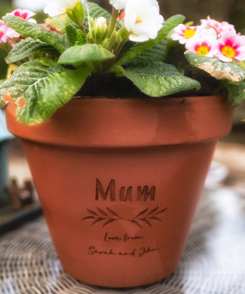 Mum Personalised Plant Pot | Etsy
