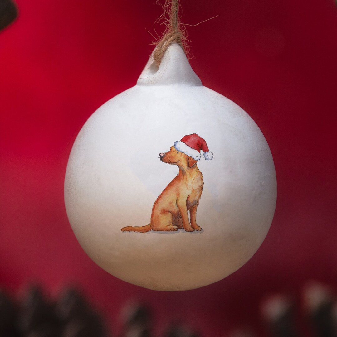 Labrador Fox Red Ceramic Bauble - Etsy