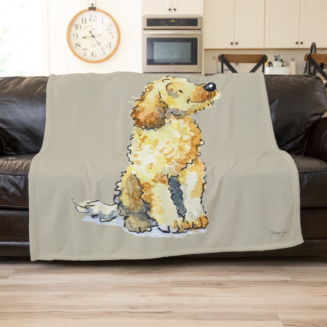 Cockapoo Blonde Throw - Etsy UK