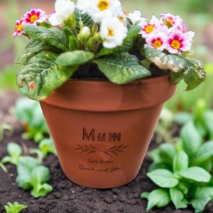 Mum Personalised Plant Pot - Etsy