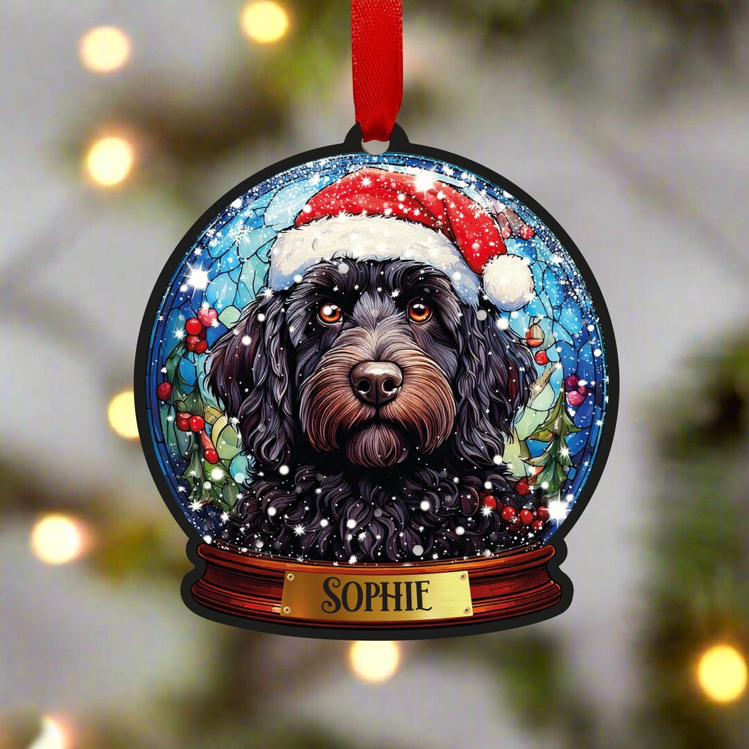 Labradoodle Snow Globe Decoration - Etsy